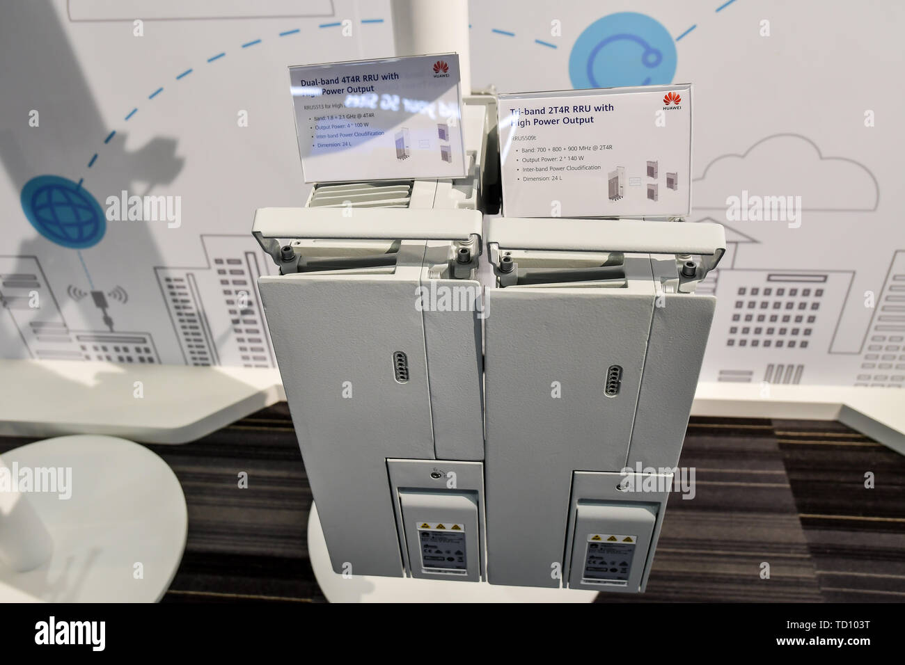 London, UK. 11th June, 2019. Immediate 5G Activation Tri-band 2T4R RRU ...