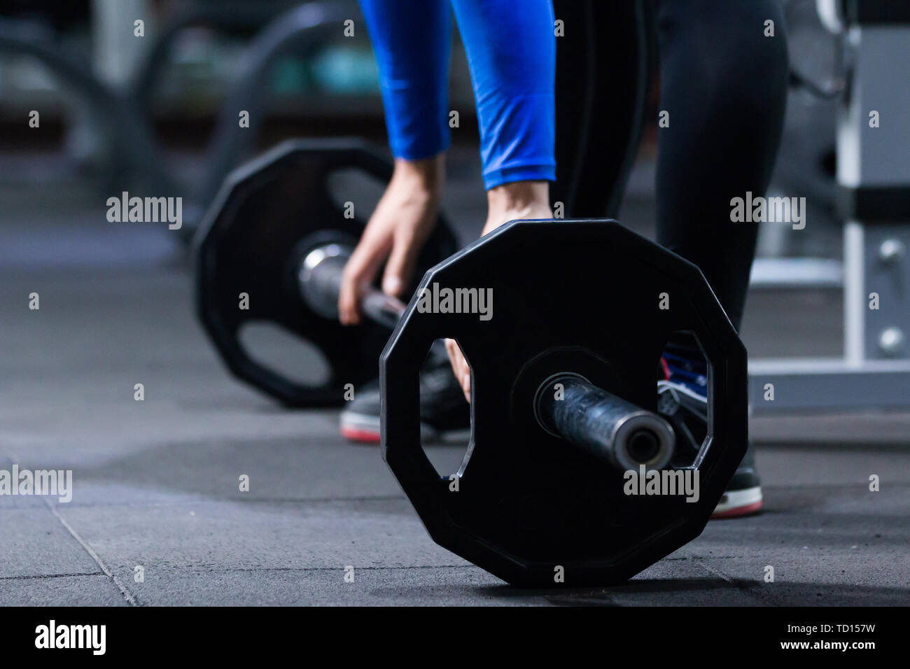 young asian man working out in modern gym Stock Photo - Alamy