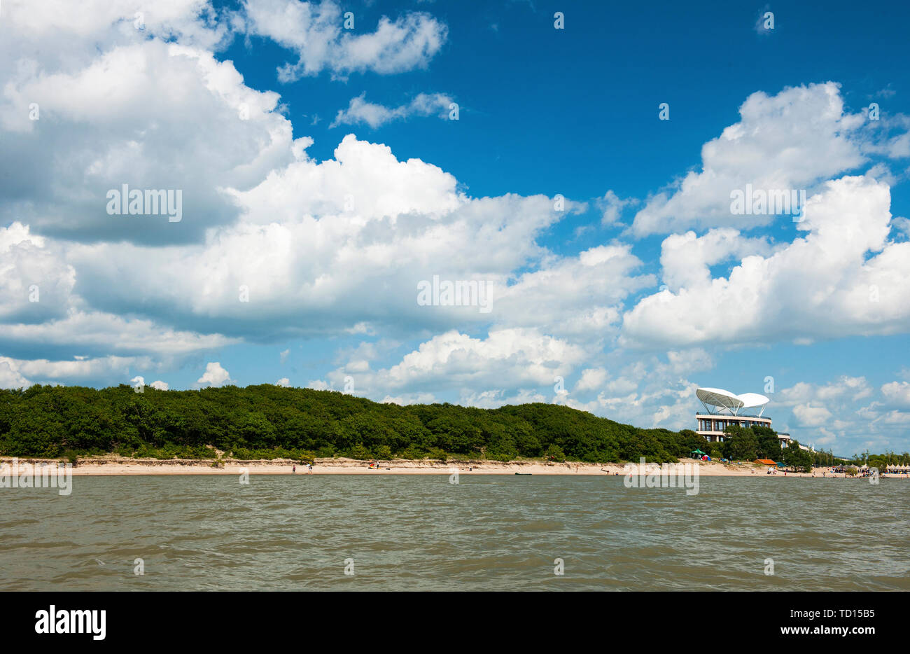 Sino-Russian border lake Xingkai Lake summer cloud sky Stock Photo - Alamy