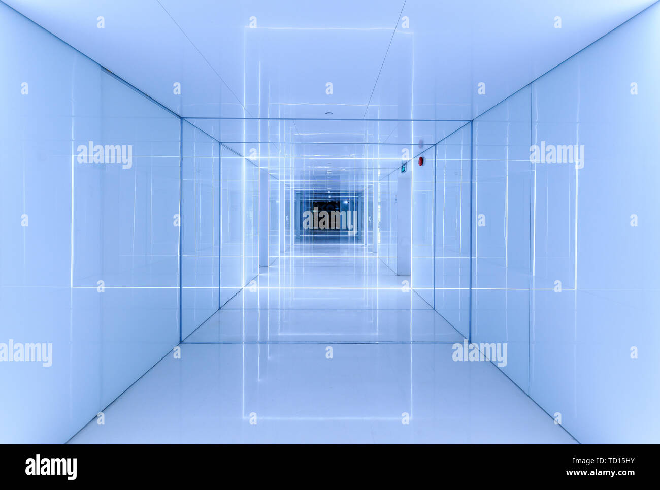 Office High-tech Corridor Access Stock Photo - Alamy