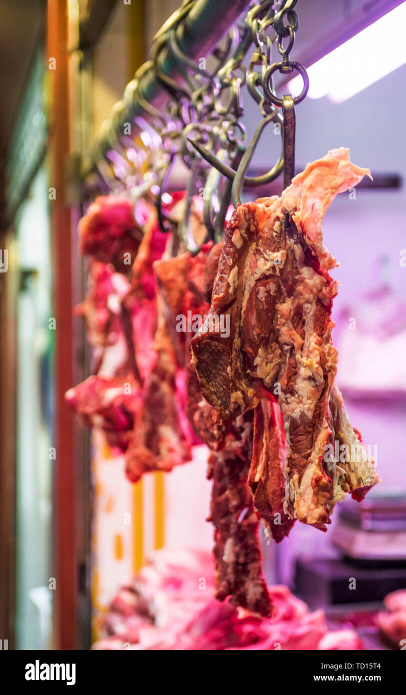 Beef and mutton shop Stock Photo - Alamy