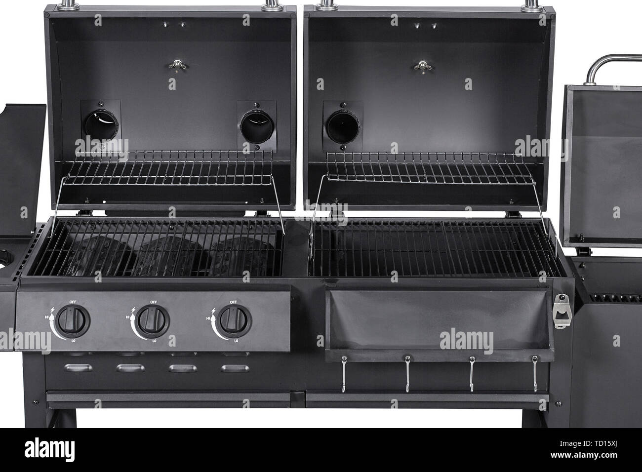 Stainless steel grill Stock Photo - Alamy