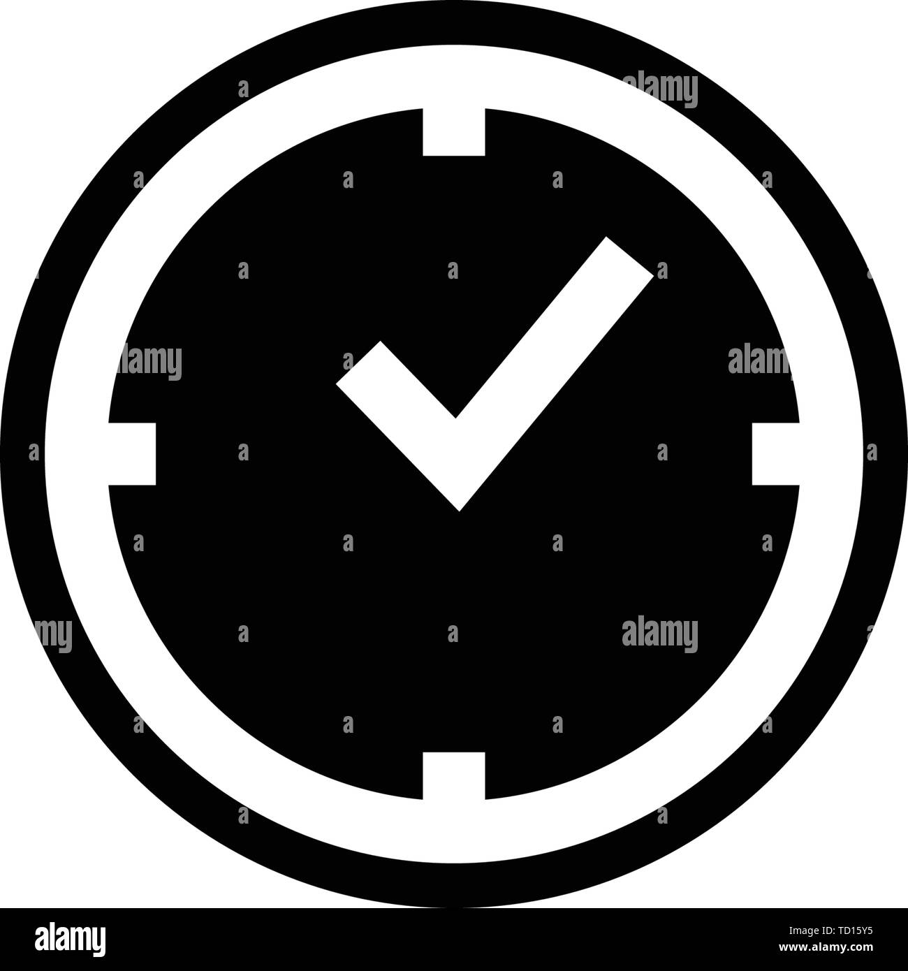 Time clock icon design template vector illustration Stock Vector Image ...
