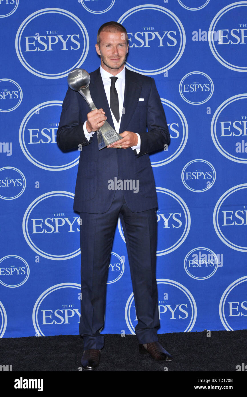 LOS ANGELES, CA. July 16, 2008: David Beckham at the 2008 ESPY Awards ...
