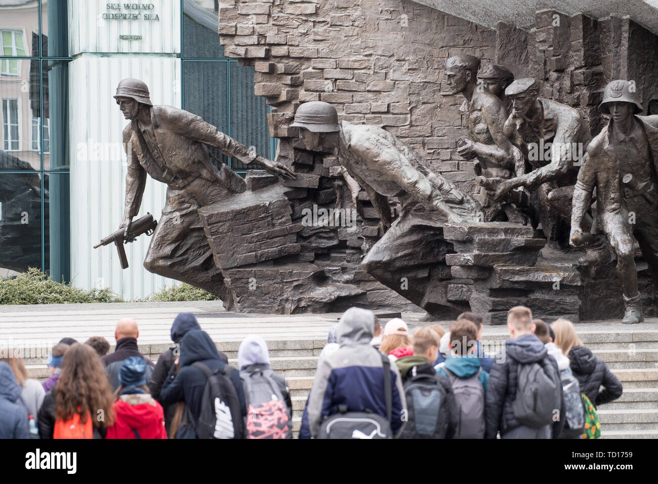 Warsaw Uprising Monument (Pomnik Powstania Warszawskiego) on Krasinski ...