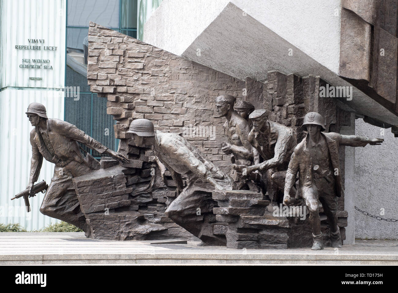 Warsaw Uprising Monument (Pomnik Powstania Warszawskiego) on Krasinski ...