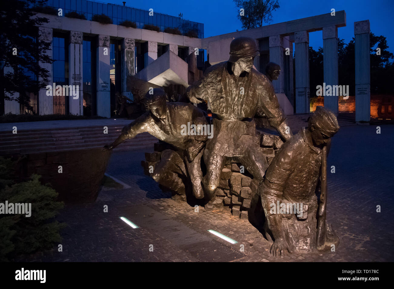 Warsaw Uprising Monument (Pomnik Powstania Warszawskiego) on Krasinski ...