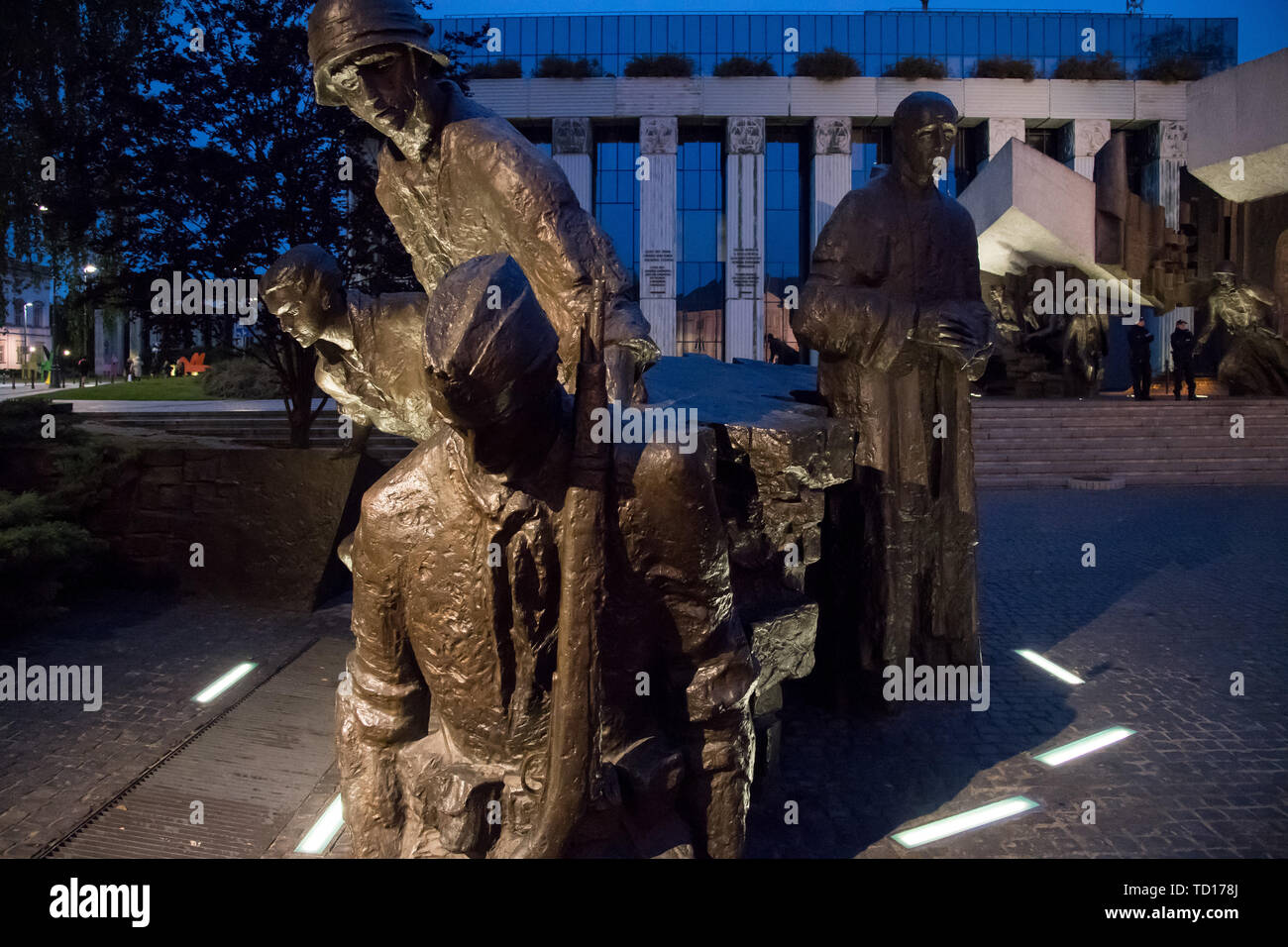 Warsaw Uprising Monument (Pomnik Powstania Warszawskiego) on Krasinski ...