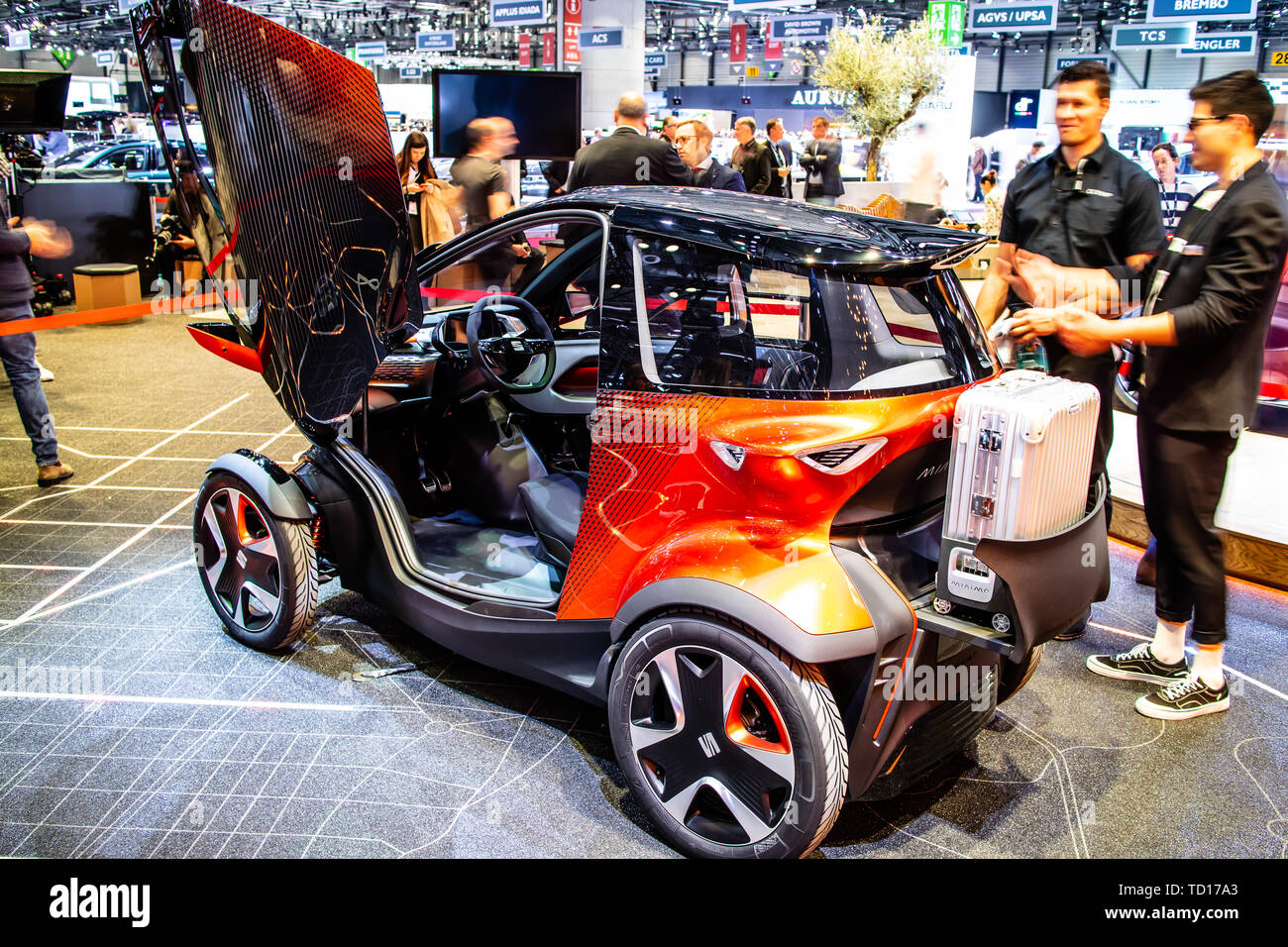 Geneva, Switzerland, March 05, 2019: SEAT Minimo all-electric concept ...