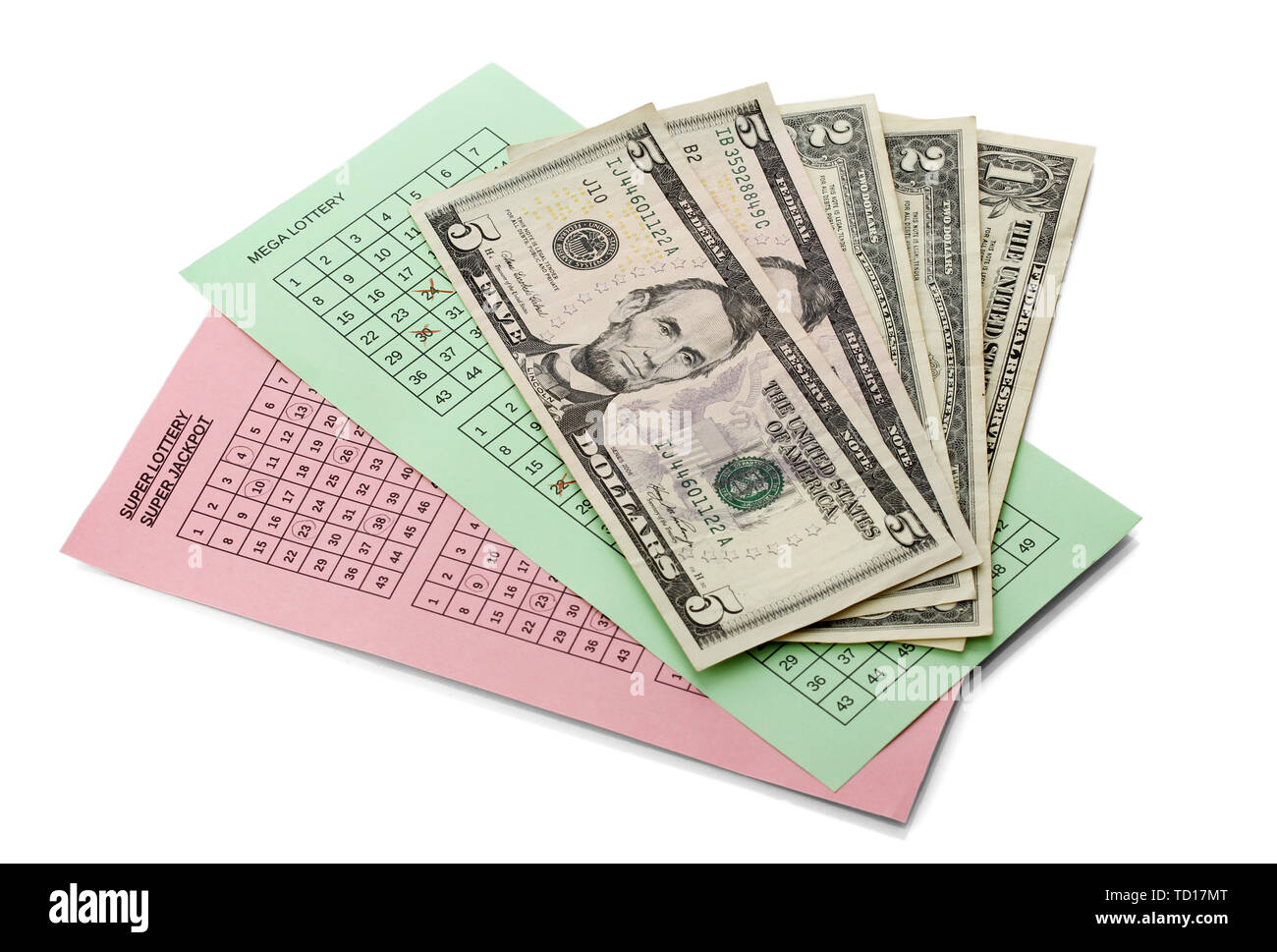 Money and tickets Cut Out Stock Images & Pictures - Alamy