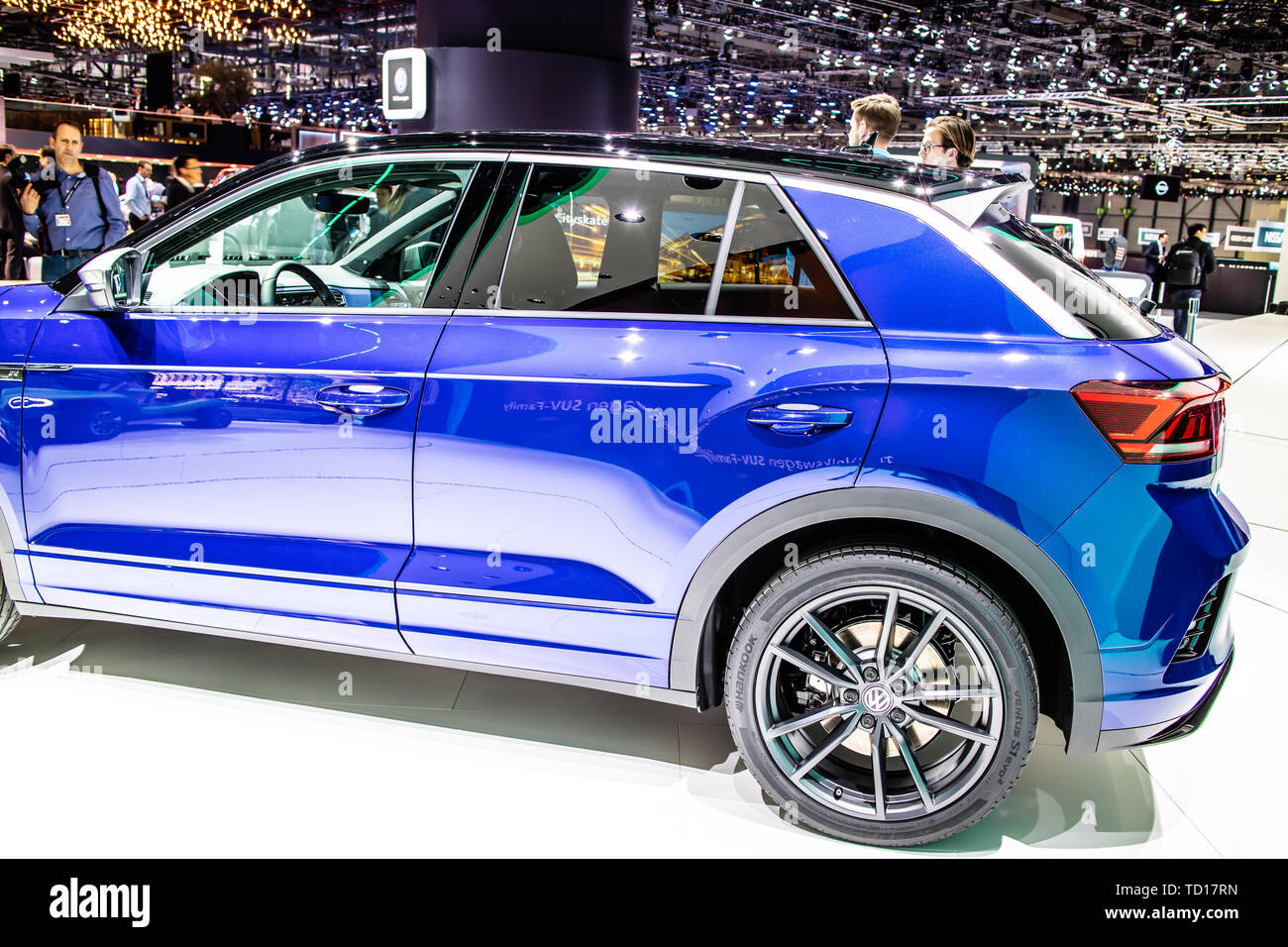 Geneva, Switzerland, March 05, 2019: metallic blue high-performance ...