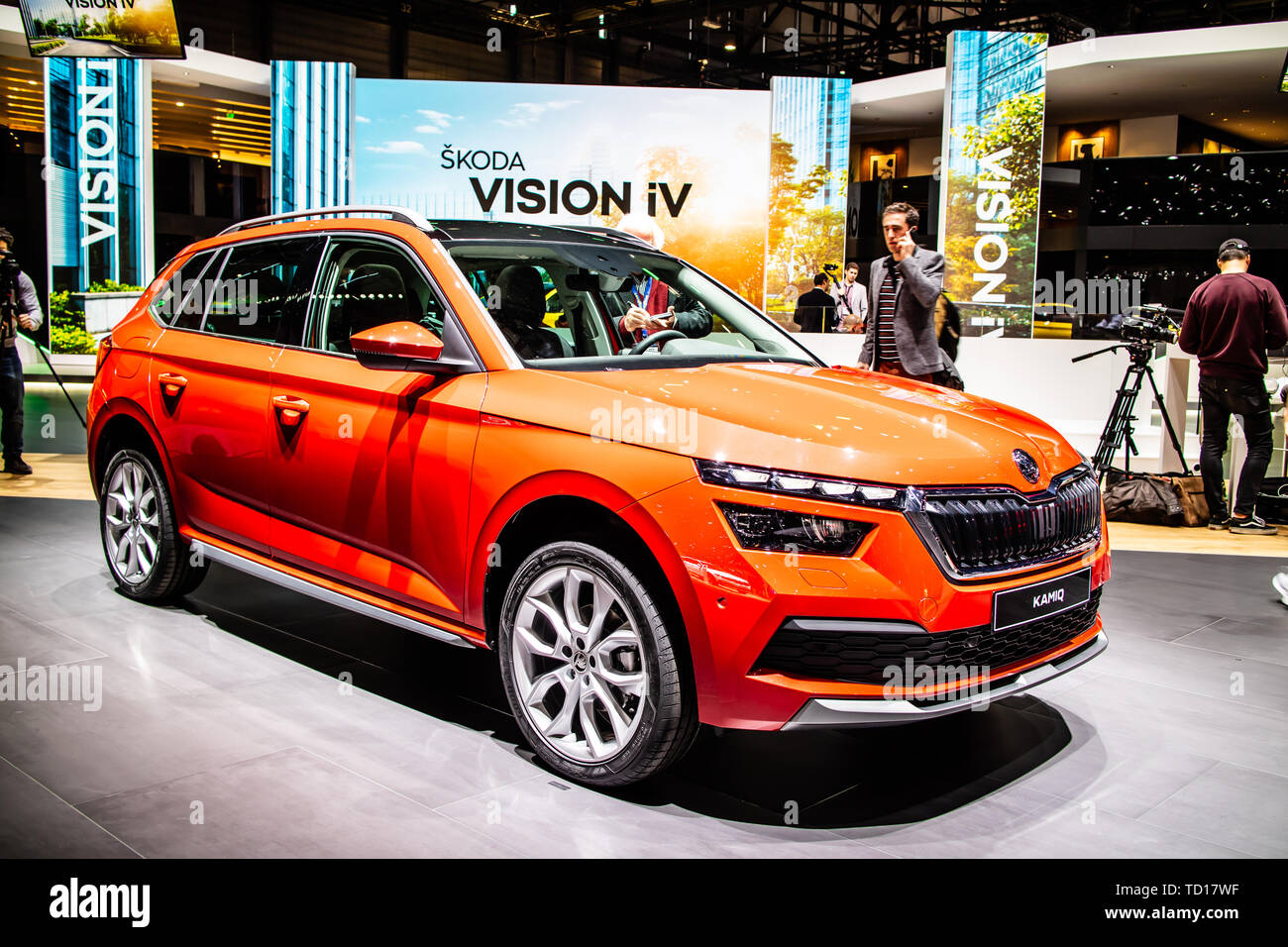 Geneva, Switzerland, March 05, 2019: World premiere: Skoda Kamiq at ...