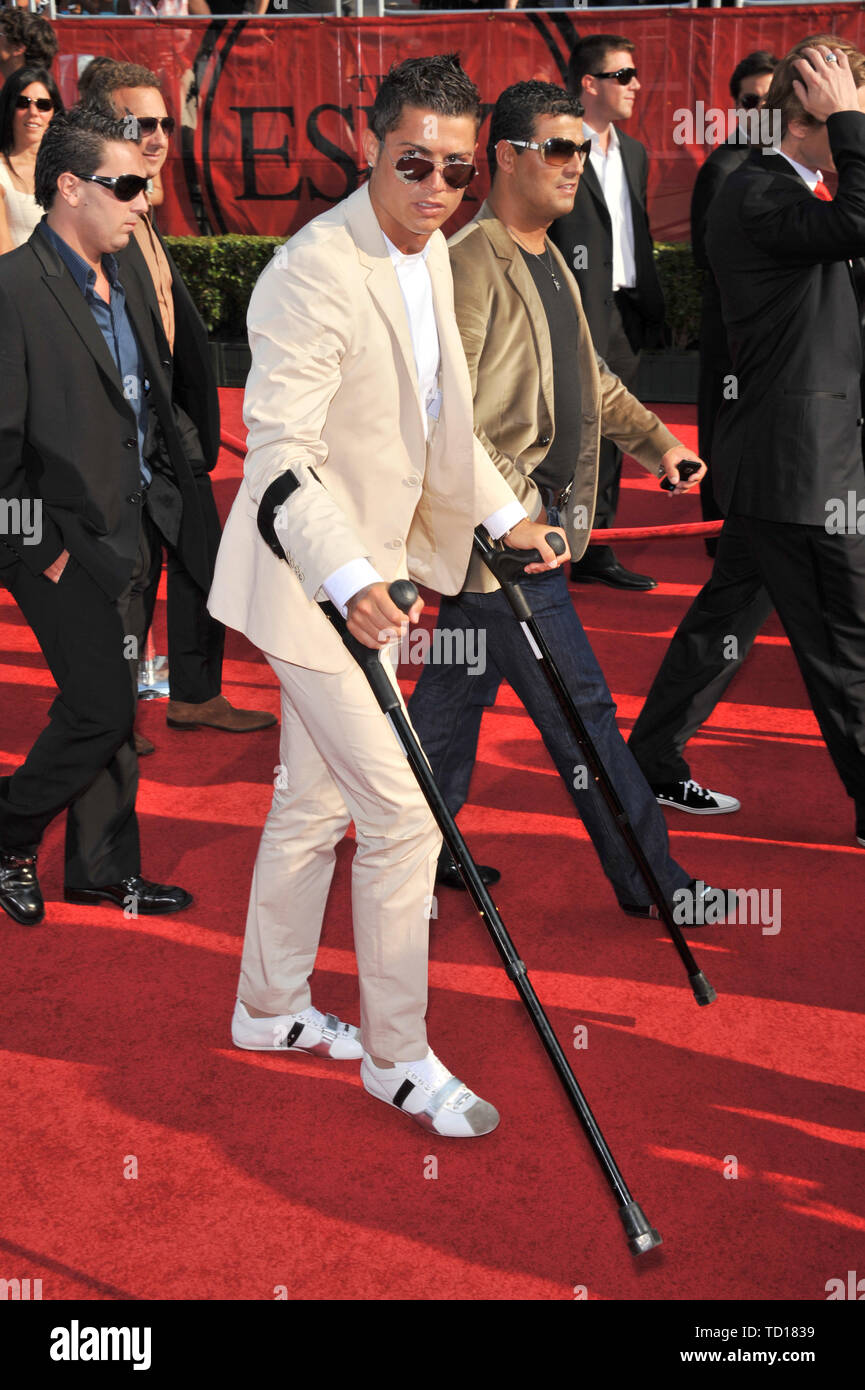 LOS ANGELES, CA. July 16, 2008: Cristiano Ronaldo at the 2008 ESPY ...