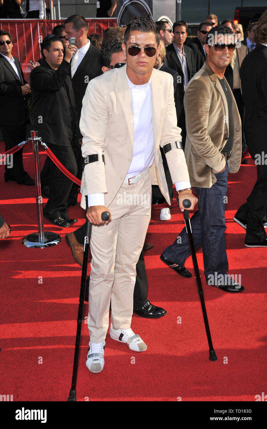 LOS ANGELES, CA. July 16, 2008: Cristiano Ronaldo at the 2008 ESPY ...