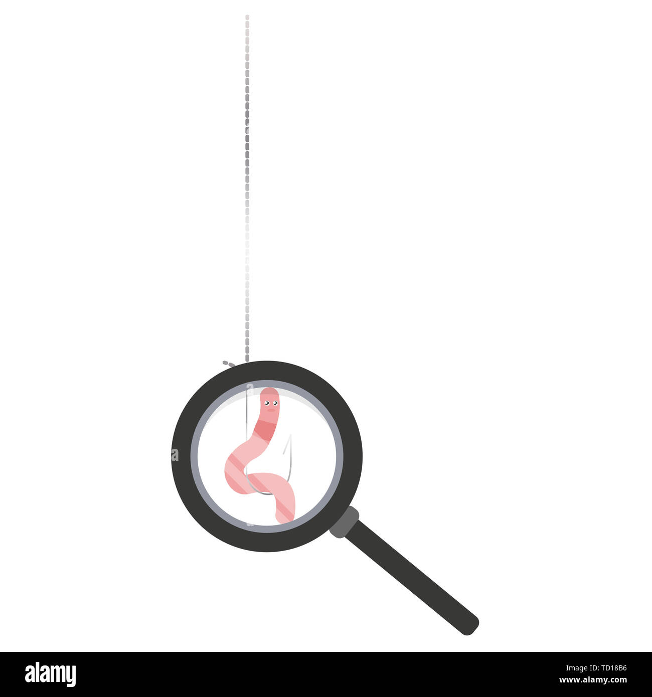 Fishing hook clipart Cut Out Stock Images & Pictures - Alamy