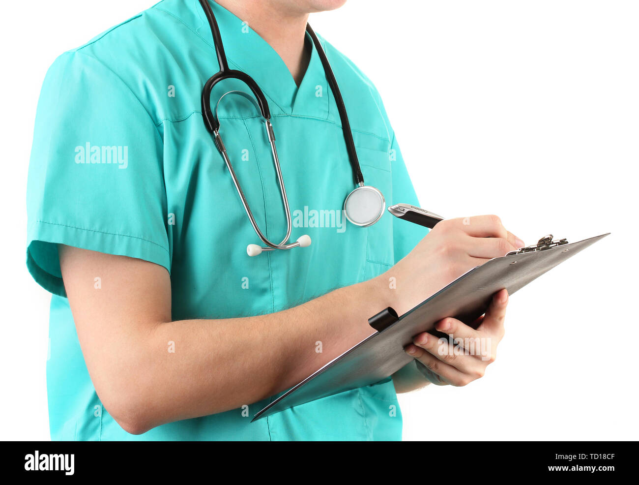 Hand cardiologist doctor writing hi-res stock photography and images ...