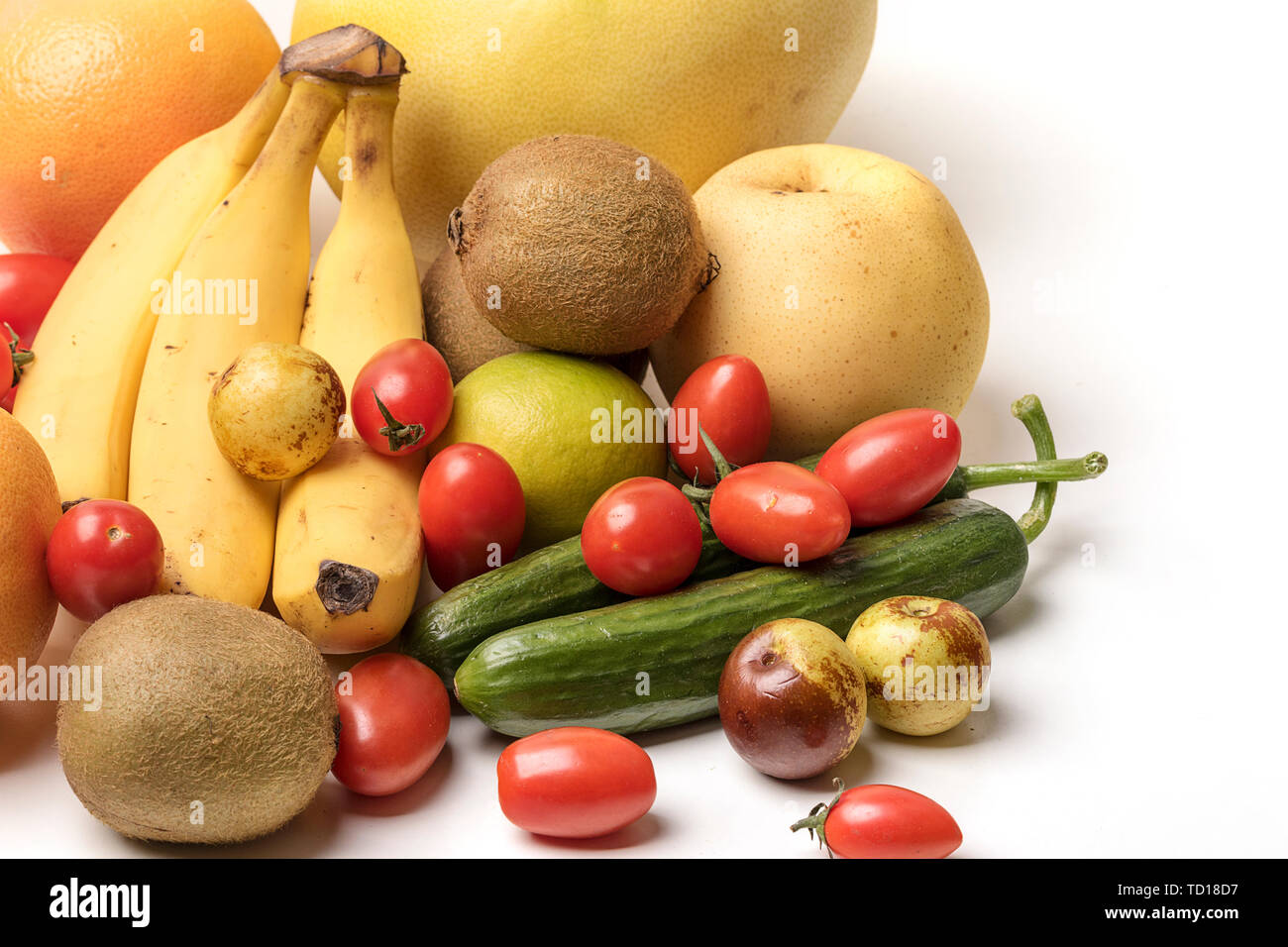 Fresh fruit combination Stock Photo - Alamy