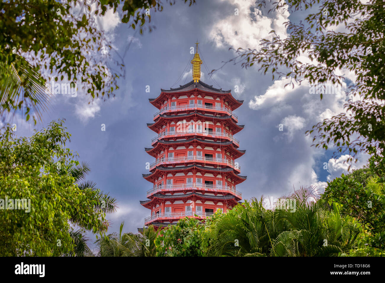 Dobao Pagoda of Nanshan Temple, Sanya, Hainan Stock Photo - Alamy