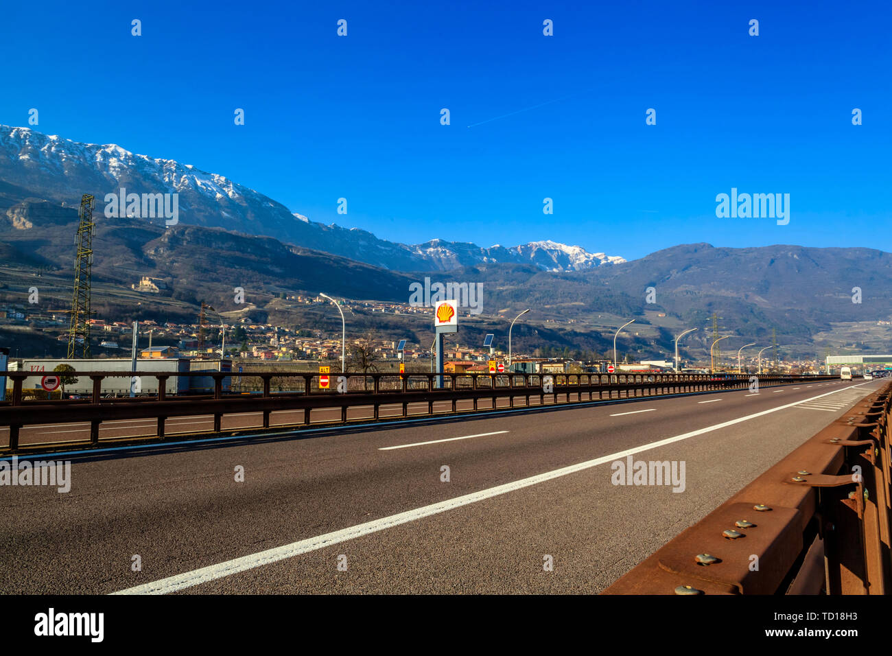 Italian motorway hi-res stock photography and images - Alamy