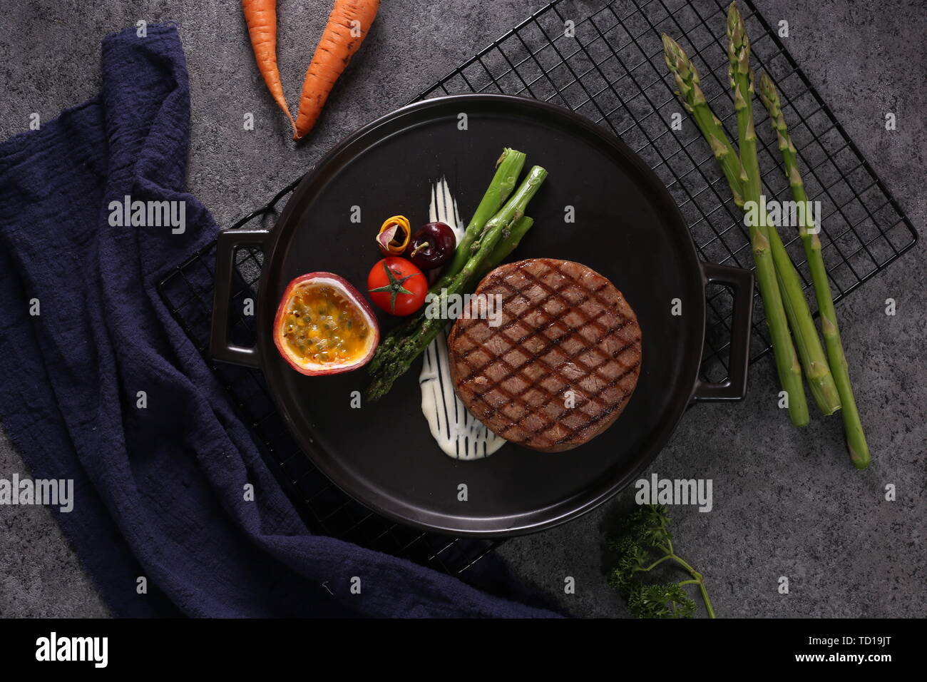 Gourmet steak raw cold beef Stock Photo - Alamy