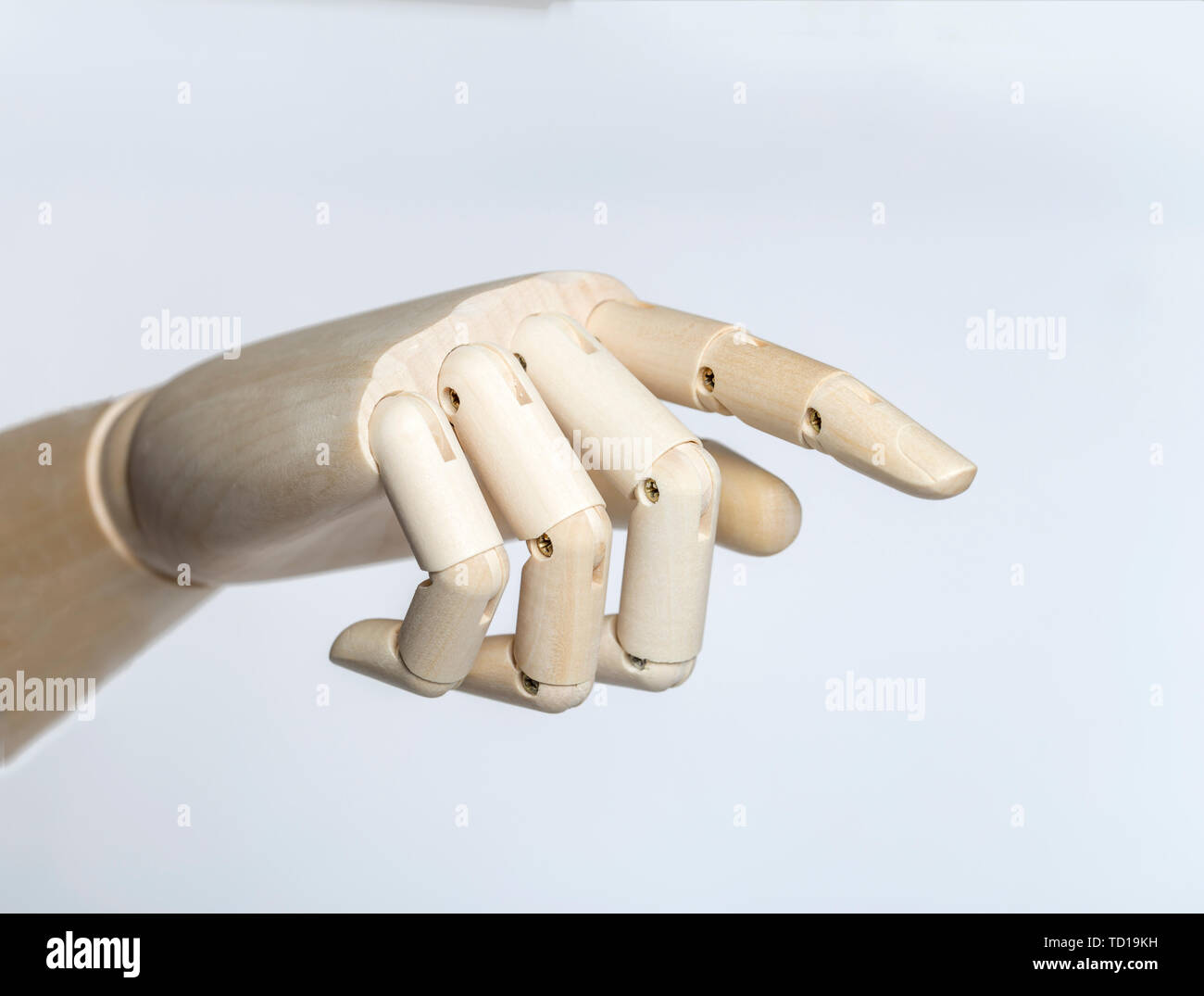 Artificial intelligence hand close-up Stock Photo - Alamy