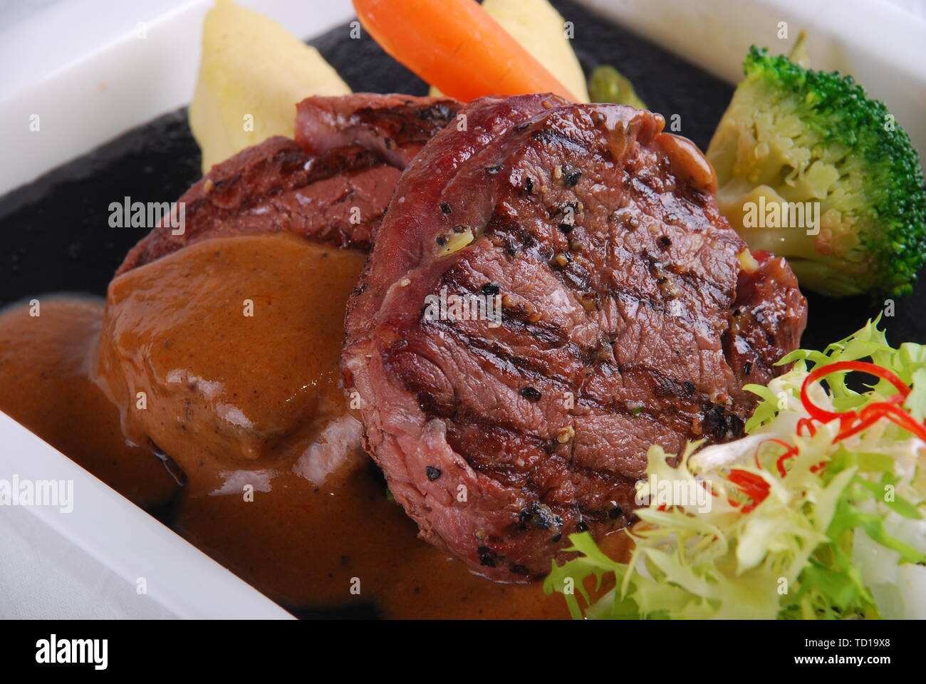 High-end Western food Stock Photo - Alamy