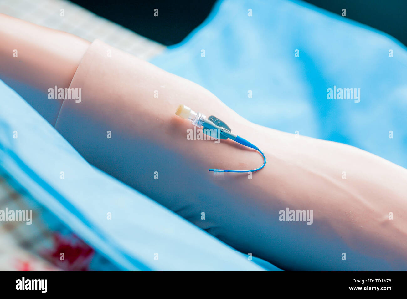 Medical care, operation of intravenous infusion, intravenous infusion ...