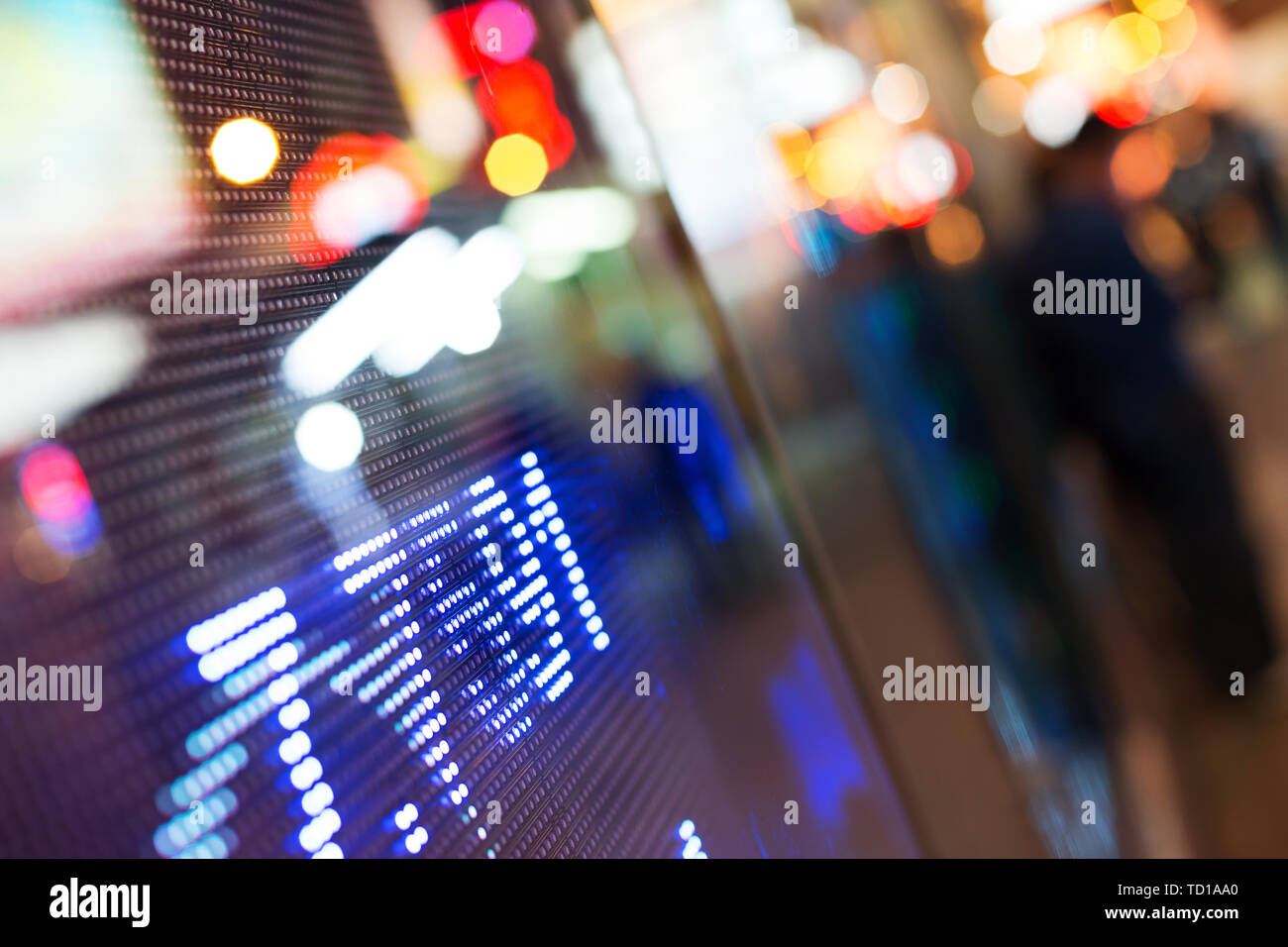 Display of Stock Market quotes Stock Photo - Alamy