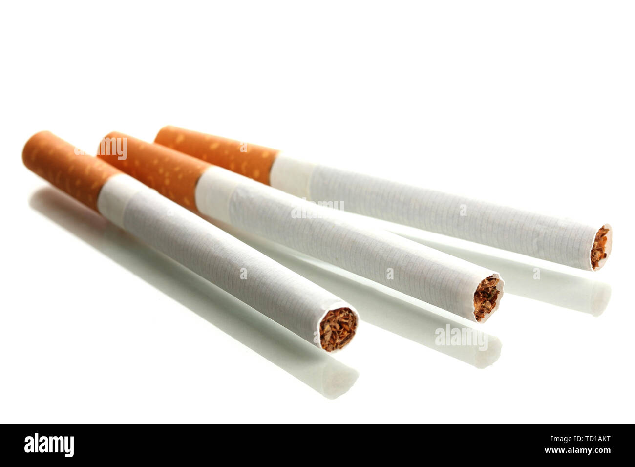 Cigarettes, isolated on a white Stock Photo - Alamy