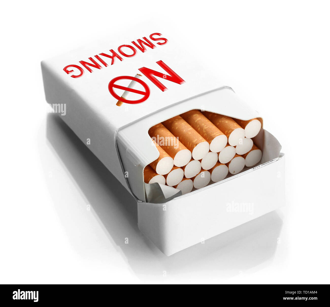 Box of cigarettes, isolated on white Stock Photo - Alamy