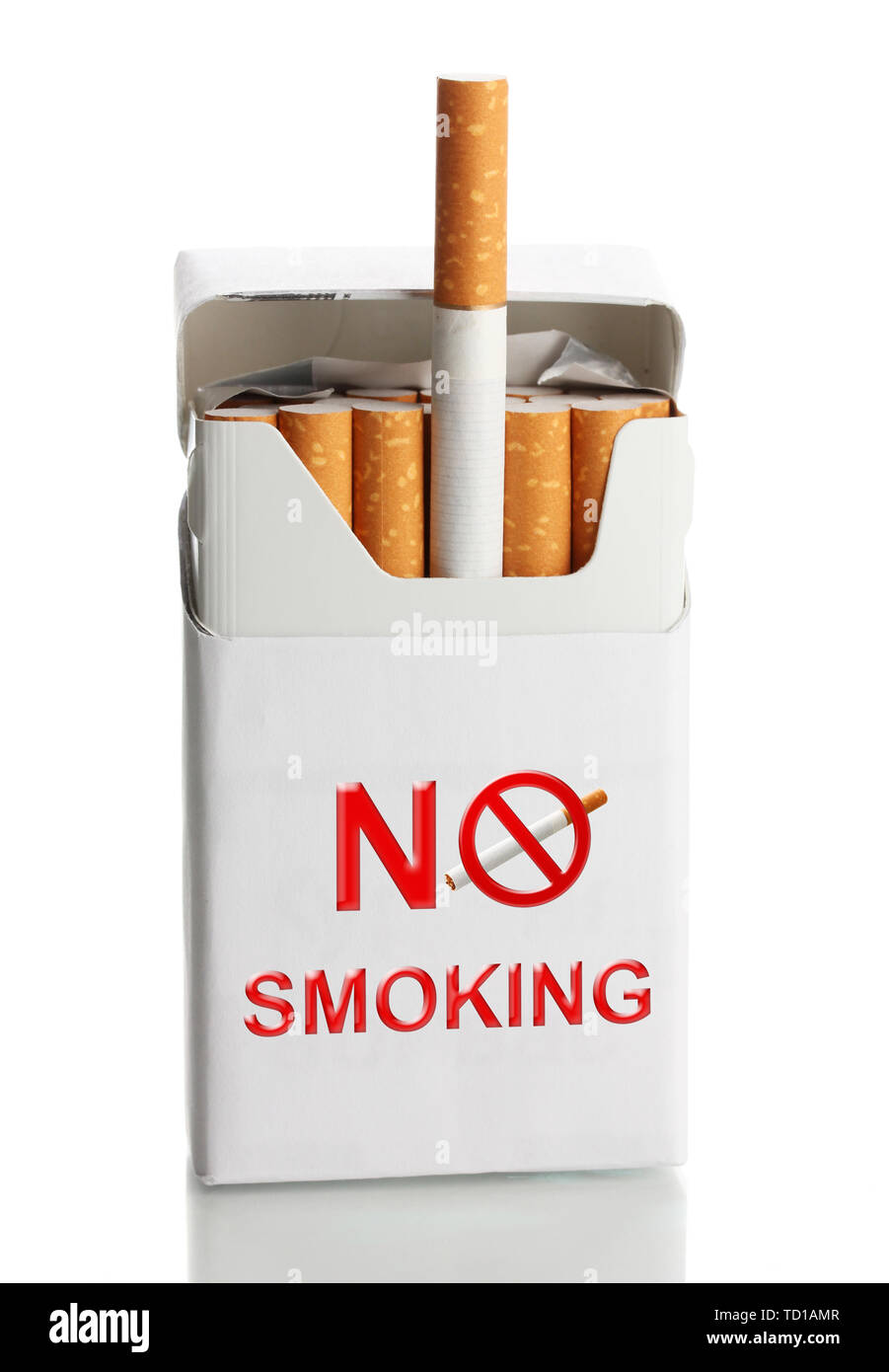 Box of cigarettes, isolated on white Stock Photo - Alamy