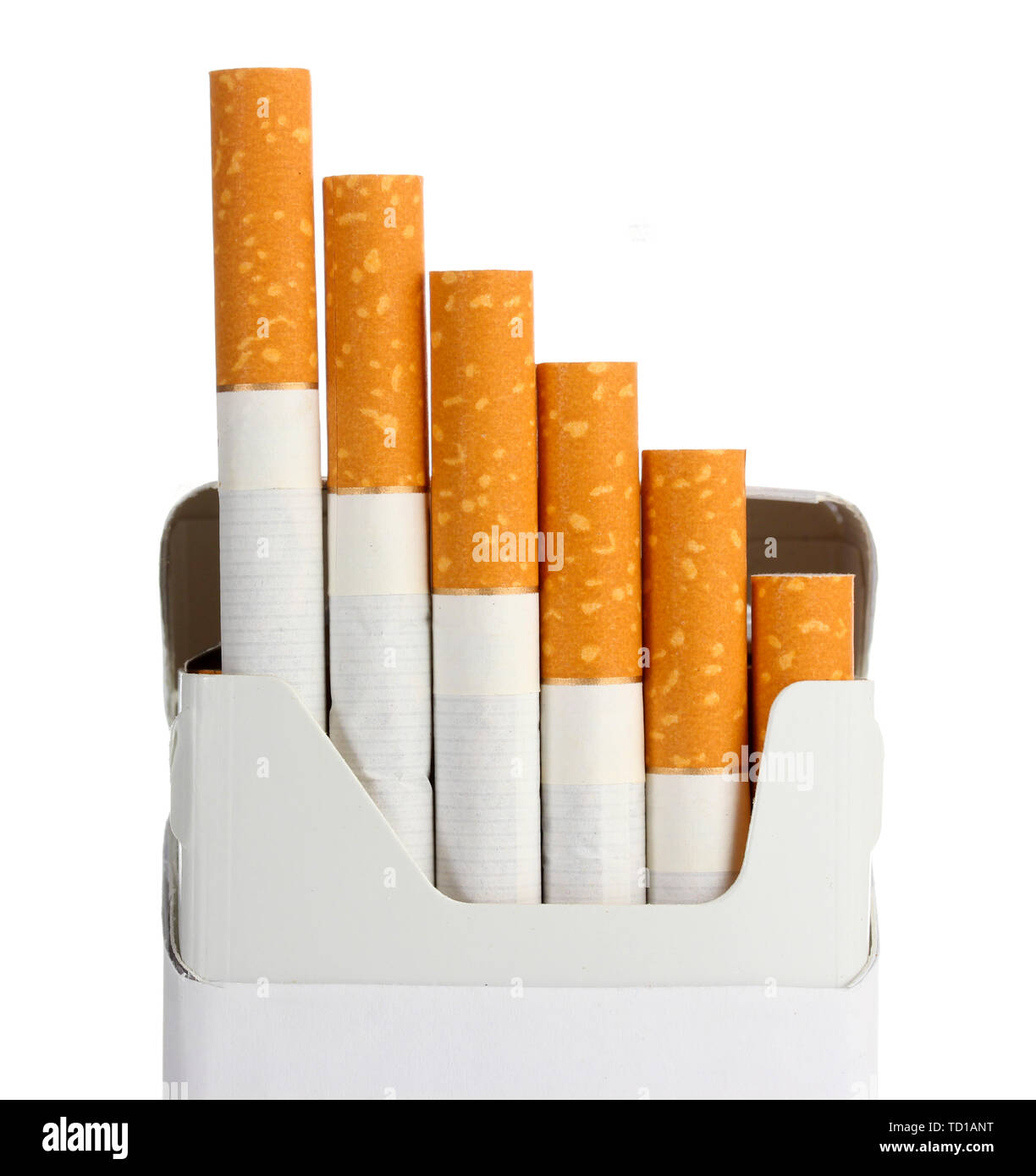 Box of cigarettes, isolated on a white Stock Photo - Alamy