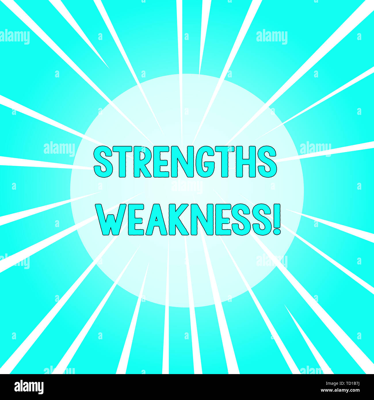 Text sign showing Strengths Weakness. Business photo text Opportunity ...