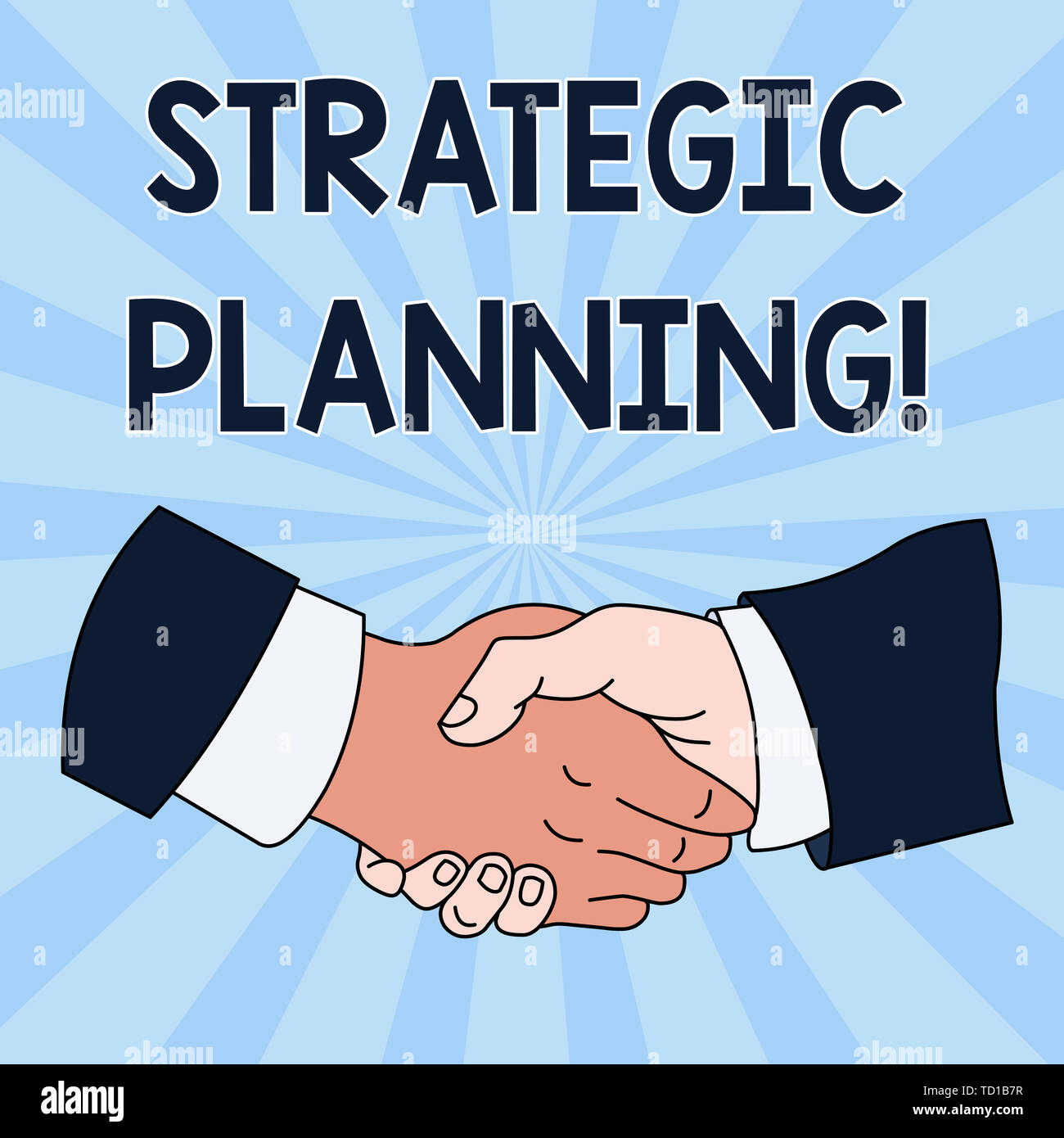 Conceptual hand writing showing Strategic Planning. Concept meaning ...