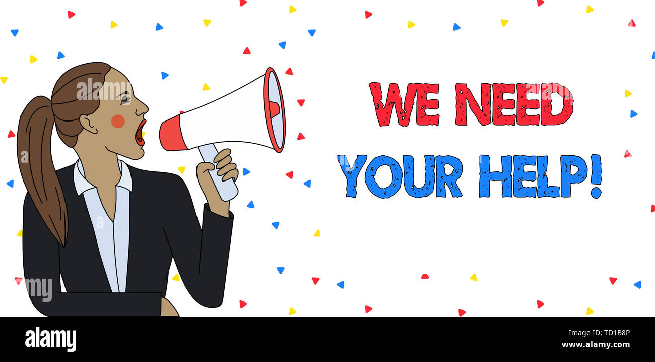 Someone asking for help Cut Out Stock Images & Pictures - Alamy