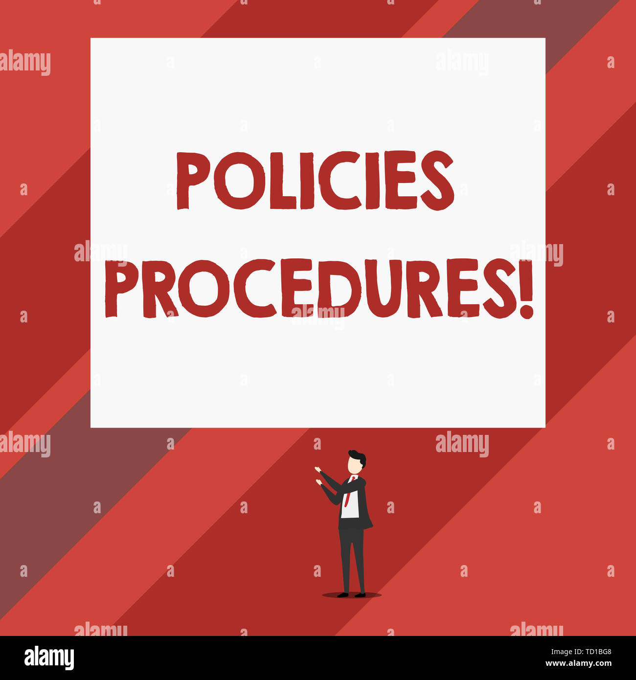 Writing note showing Policies Procedures. Business concept for ...