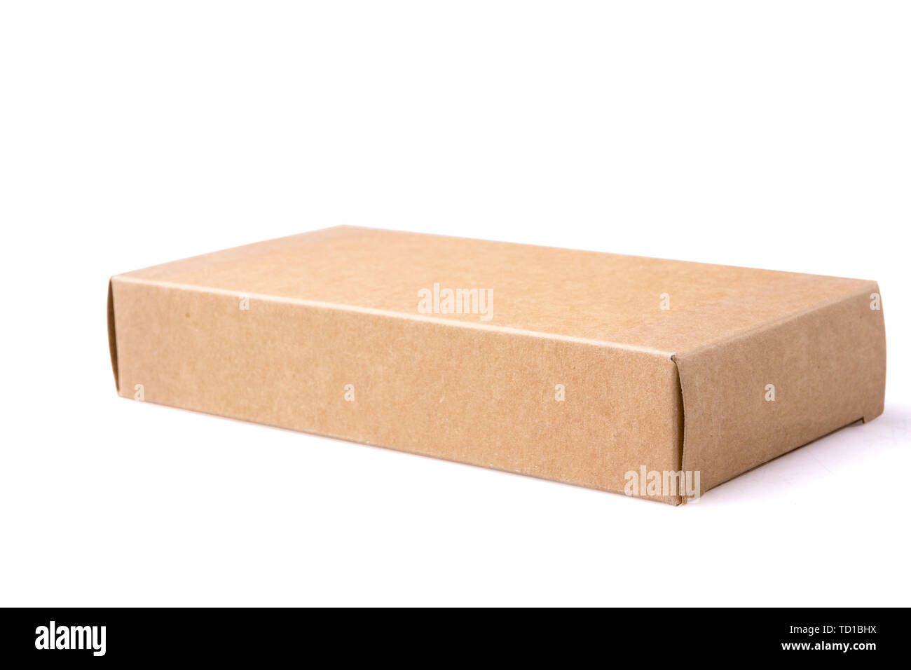 brown package box on isolated background Stock Photo - Alamy