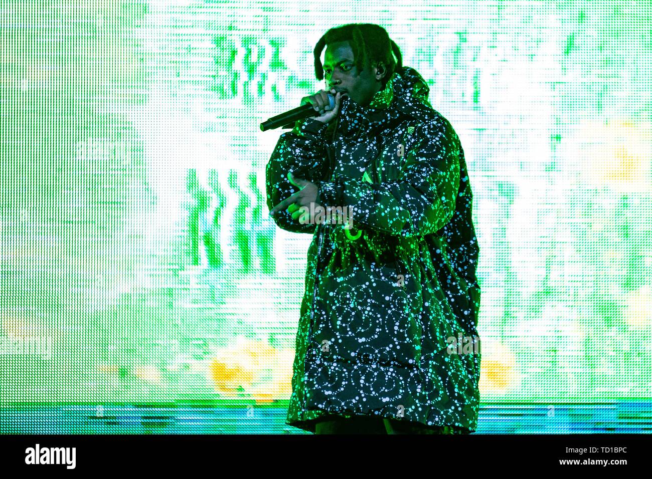June 9, 2019 - Chicago, Illinois, U.S - Rapper DENZEL CURRY during the ...