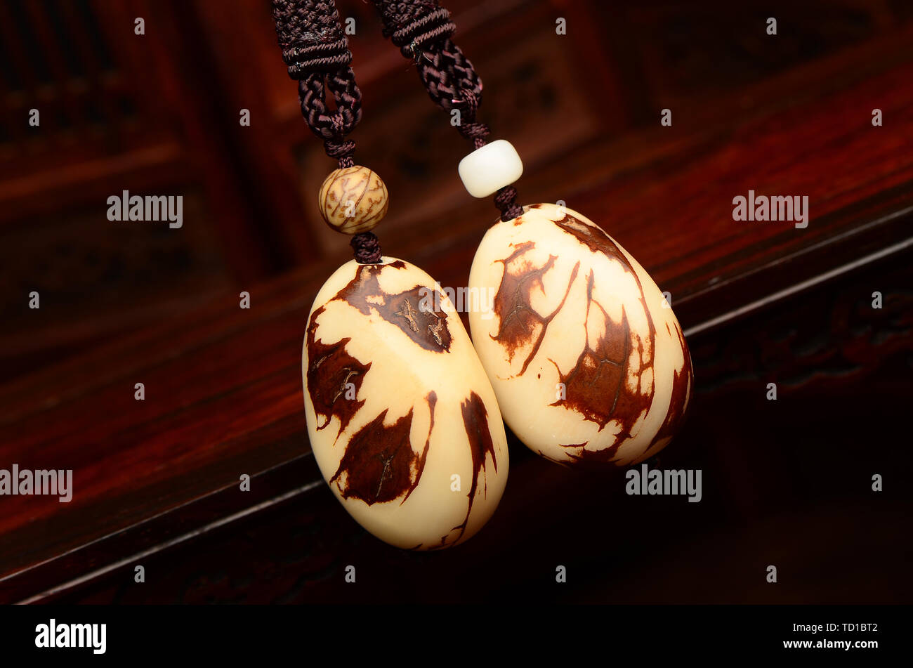 Ivory fruit pendant necklace Stock Photo - Alamy