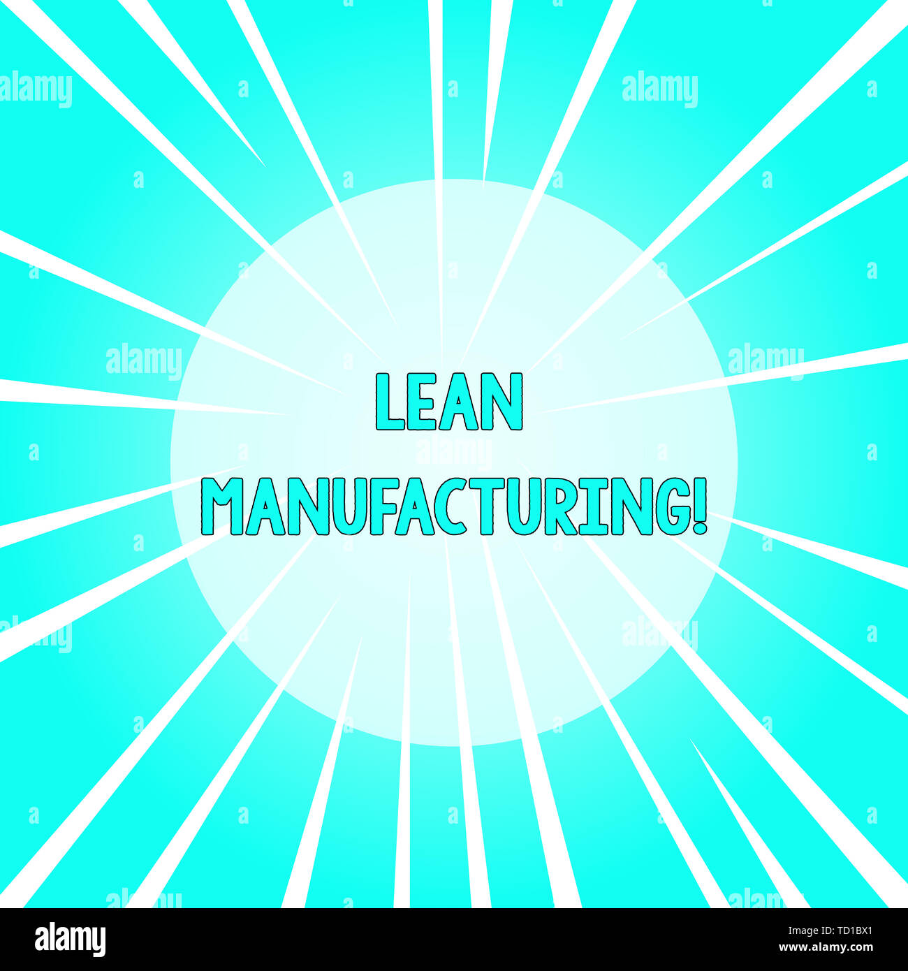 Text sign showing Lean Manufacturing. Business photo text Waste ...