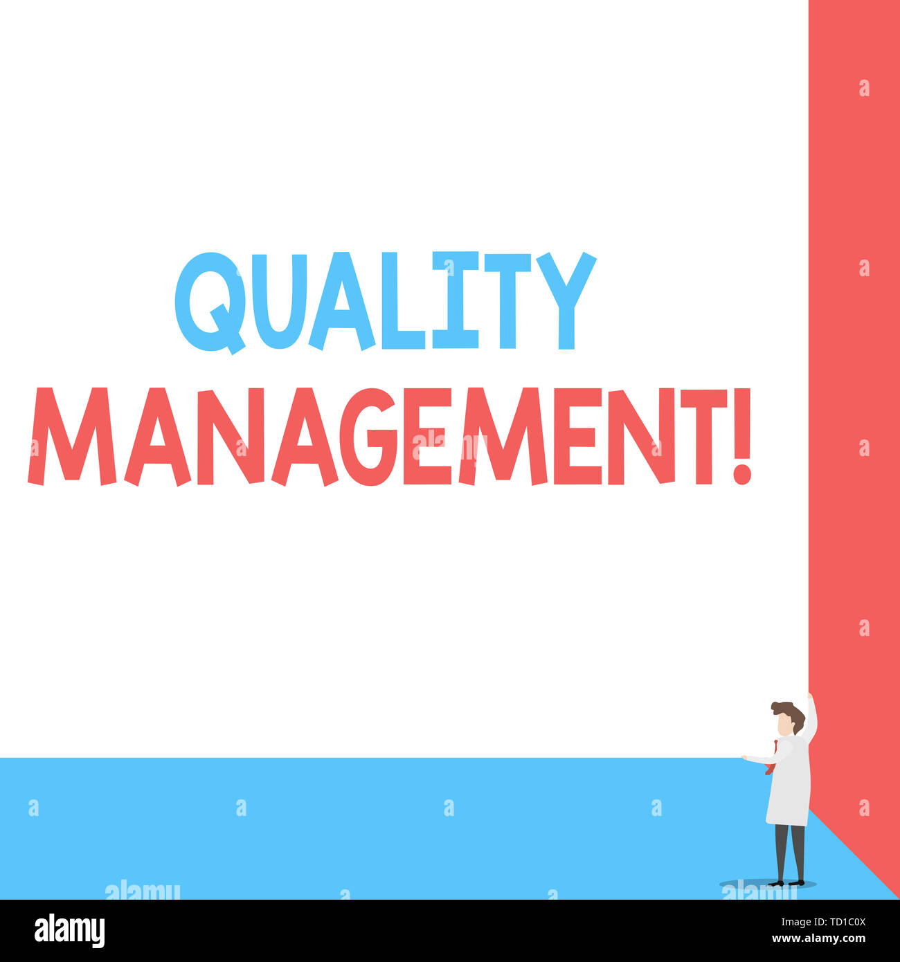 Handwriting text Quality Management. Conceptual photo Maintain ...