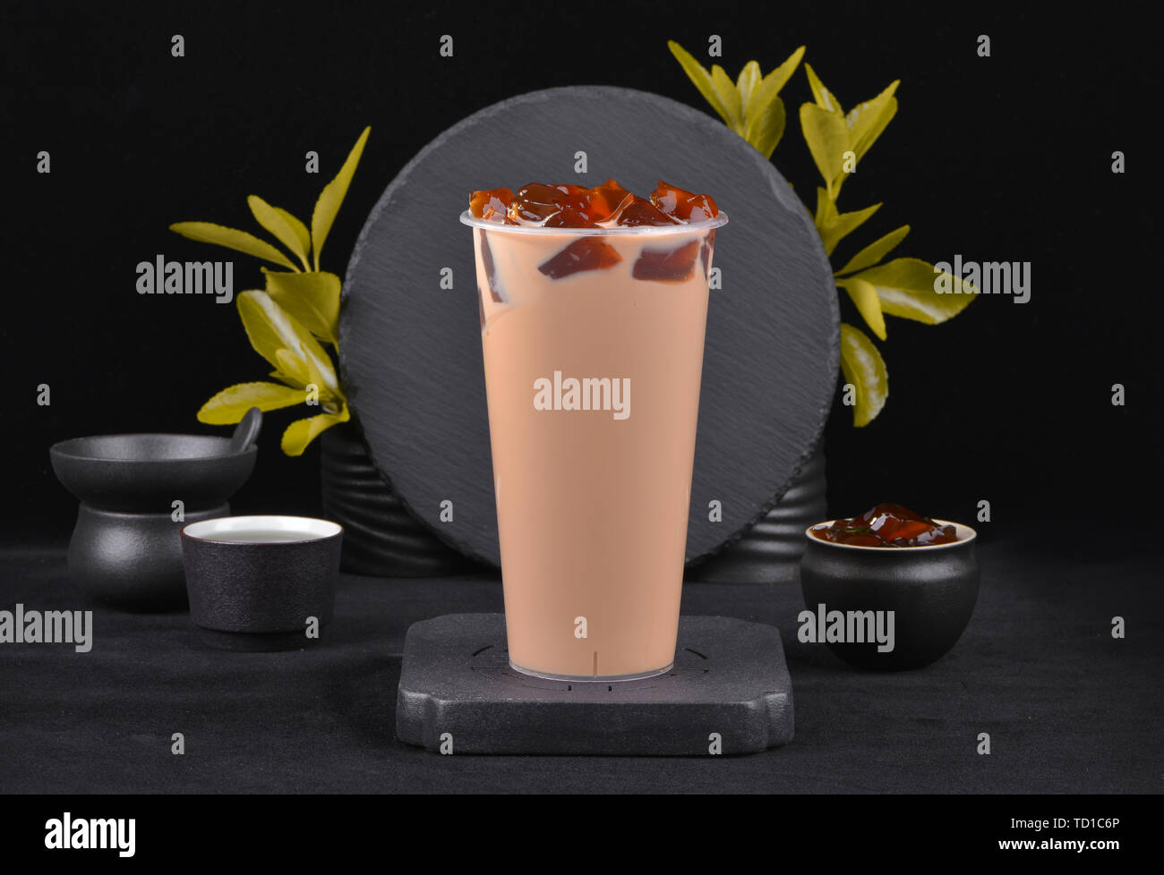 Milk tea drinks HD picture Stock Photo - Alamy