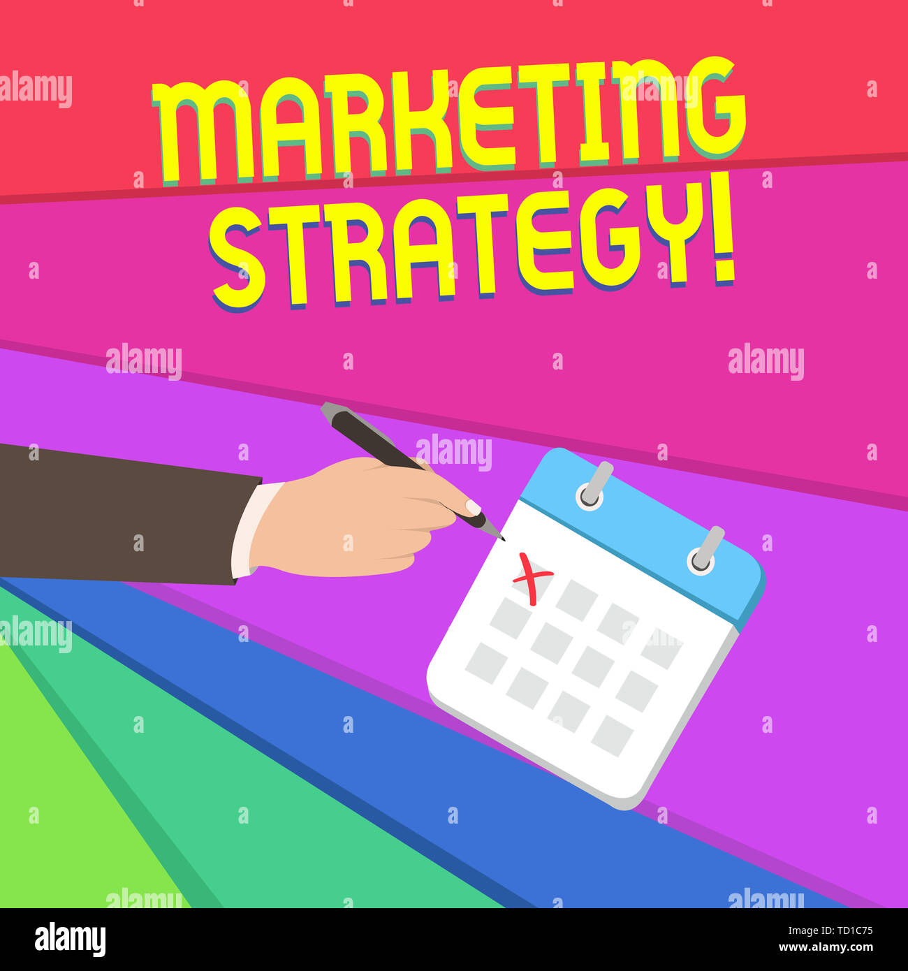 Handwriting text writing Marketing Strategy. Conceptual photo Scheme on ...