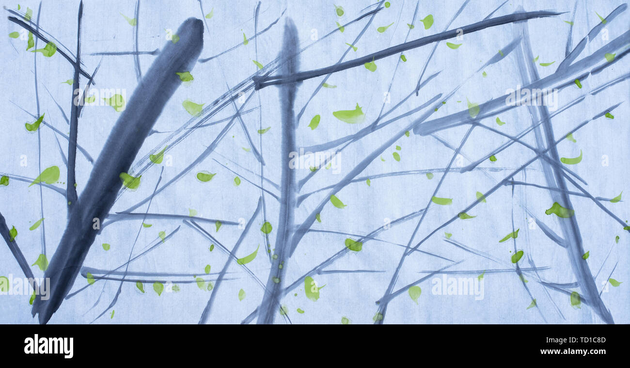 Ink tree China Stock Photo - Alamy