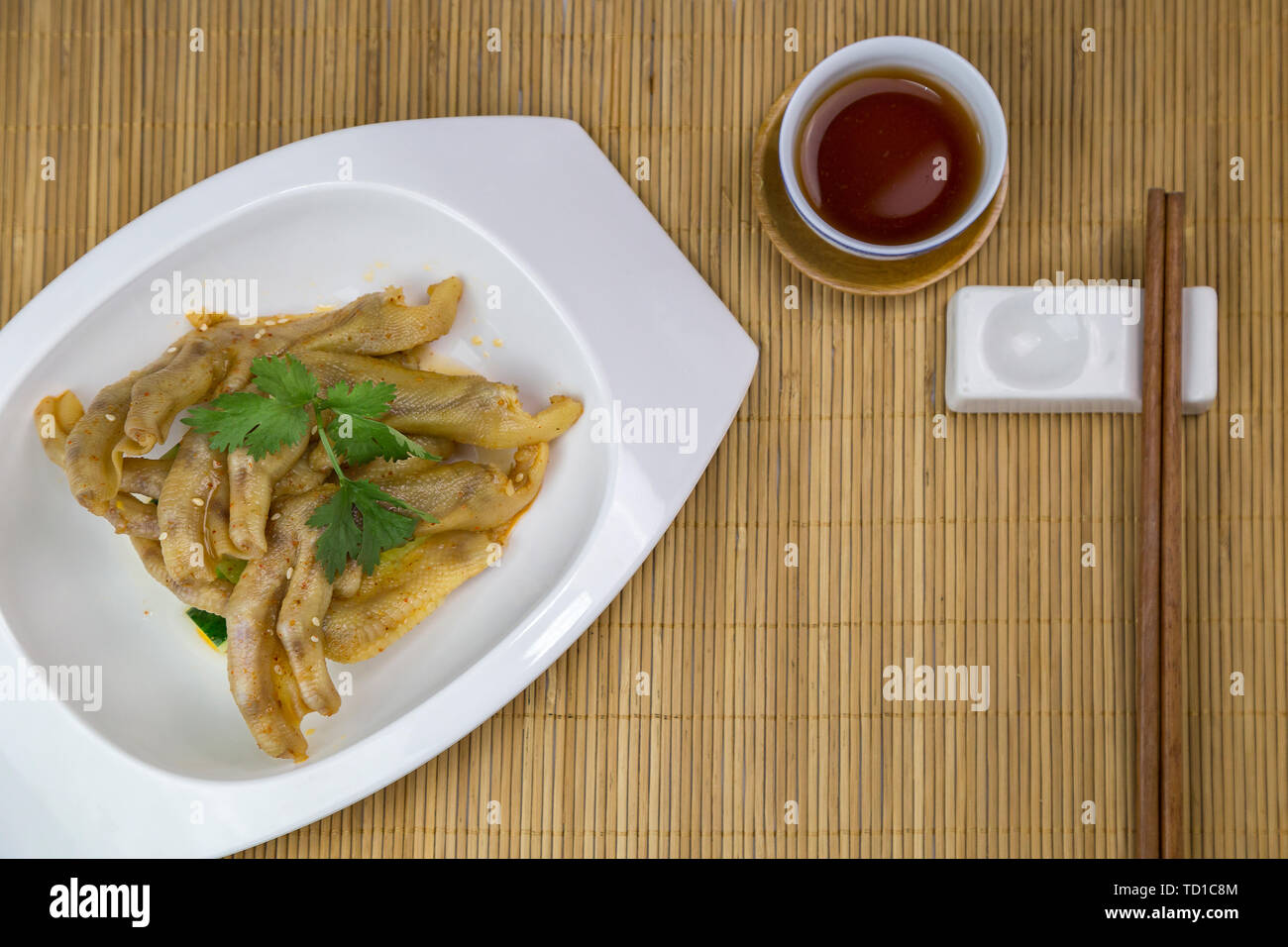 Chinese cuisine duck claws Stock Photo - Alamy