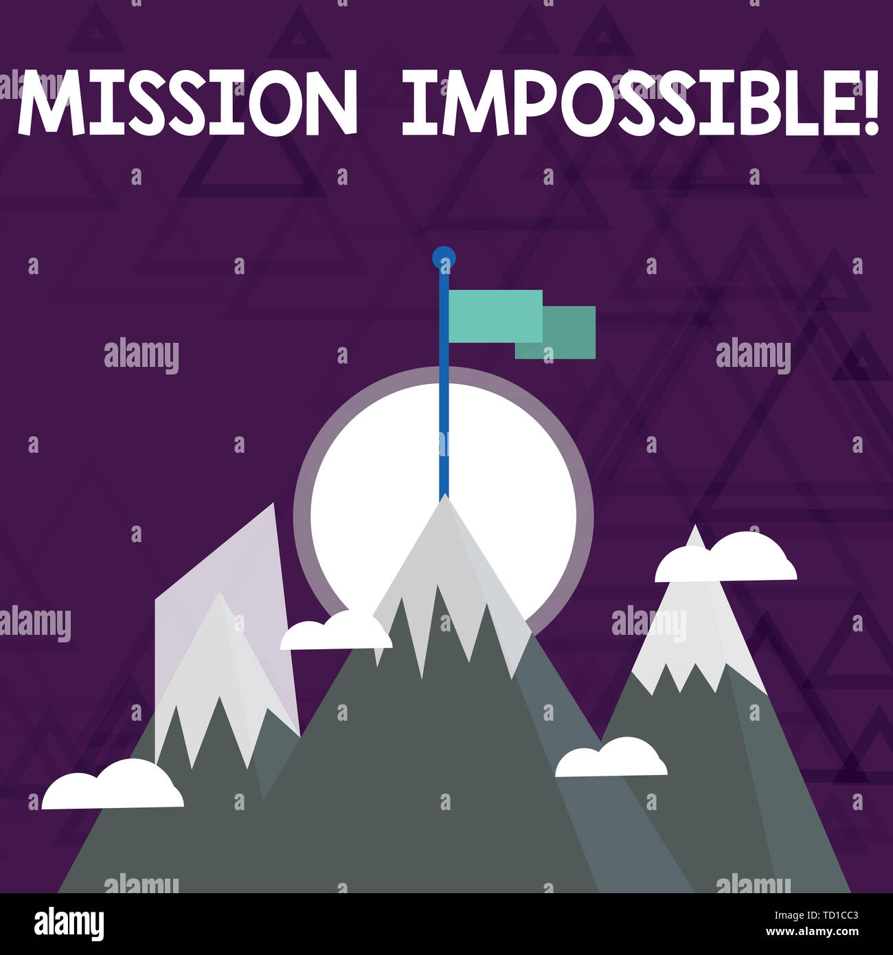 Conceptual hand writing showing Mission Impossible. Concept meaning ...