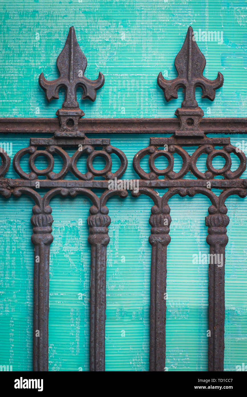 Iron no one has a door building parts architecture hi-res stock ...