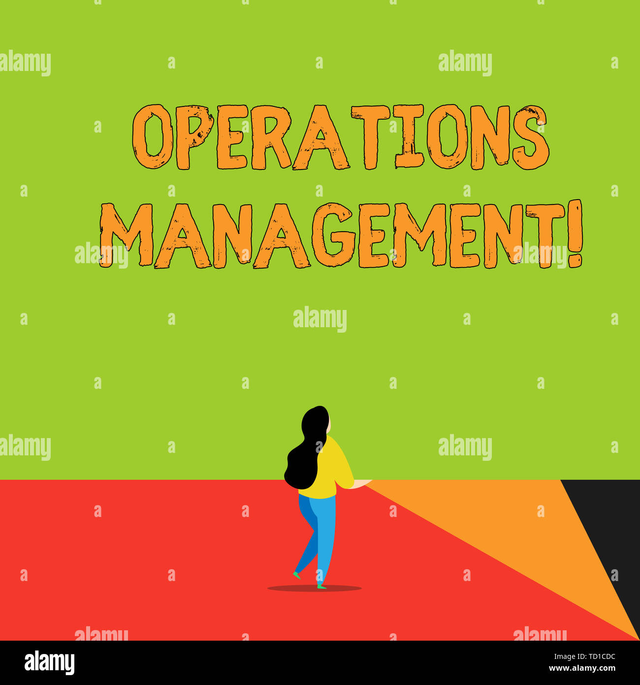 Word writing text Operations Management. Business photo showcasing ensure Inputs to Output the ...