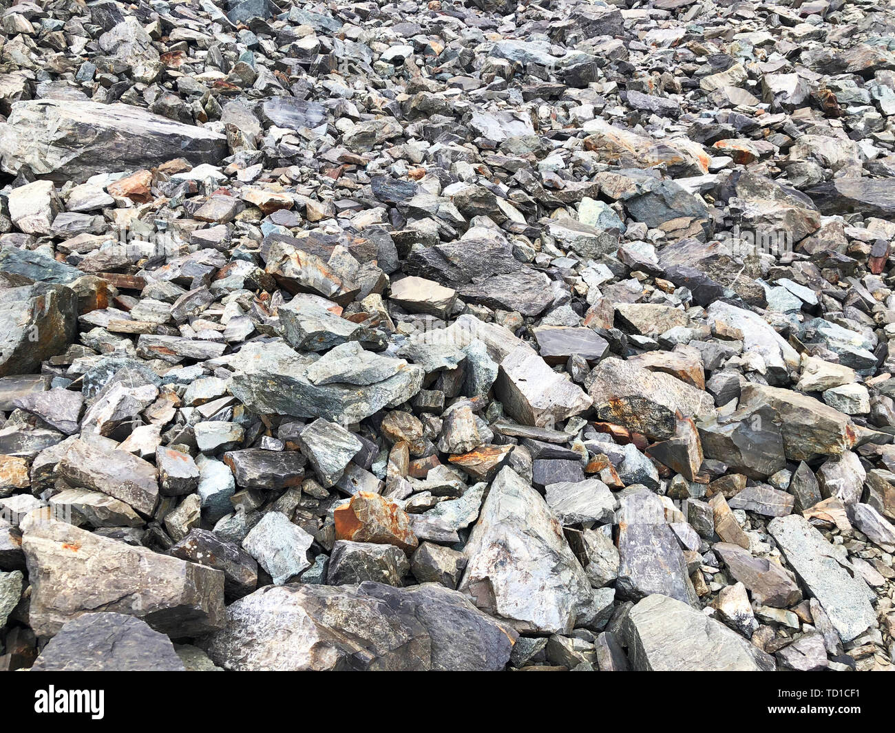 The rubble under the glacier Stock Photo - Alamy