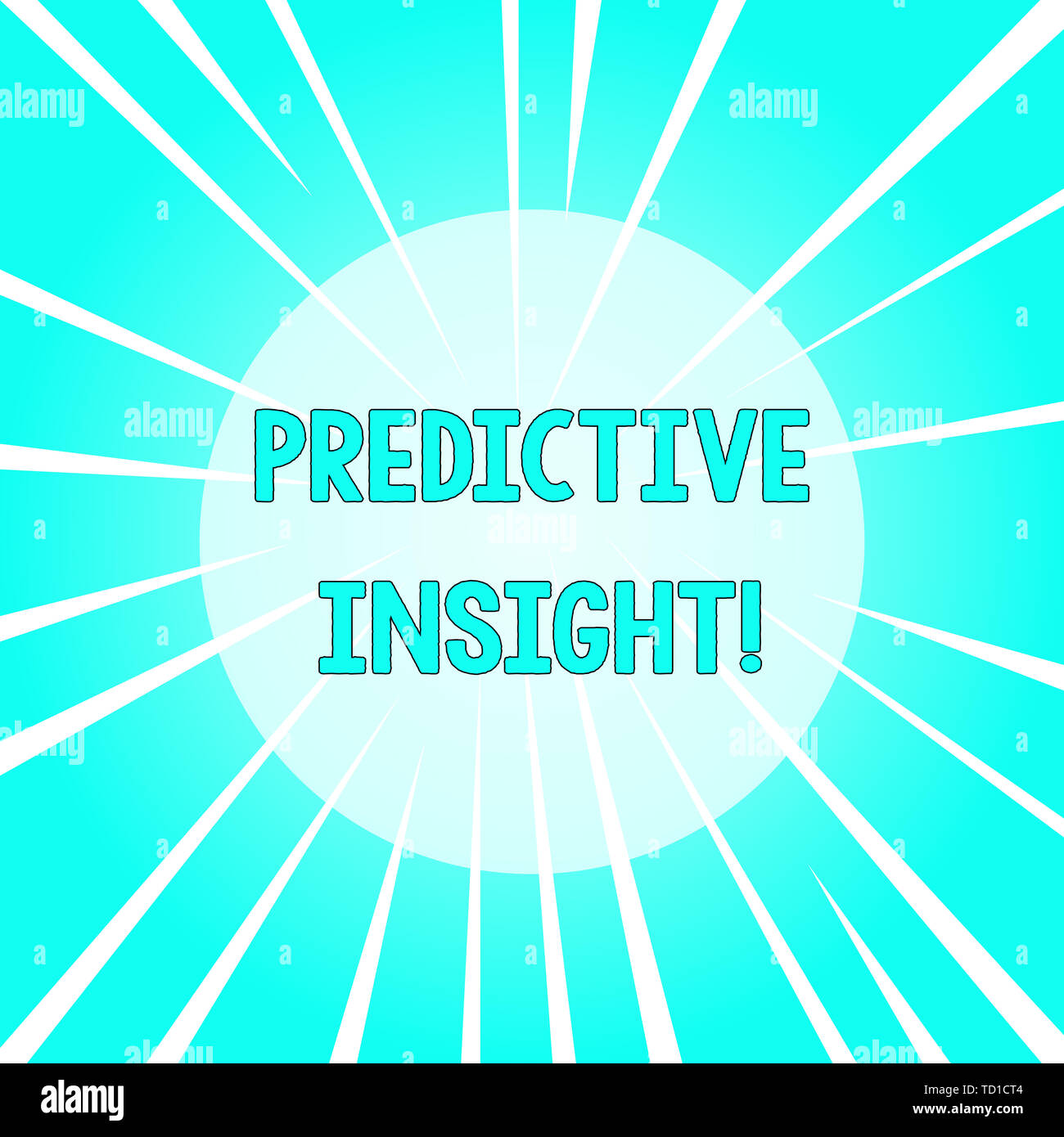 Text sign showing Predictive Insight. Business photo text Proactive ...